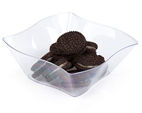 Lawei 100 pack 5 oz Mini Dessert Cups with Spoons - Mini Dessert Plates Disposable Bowls for Chocolate Desserts, Appetizers, Dessert Samplers, Dessert Shot Glasses & More