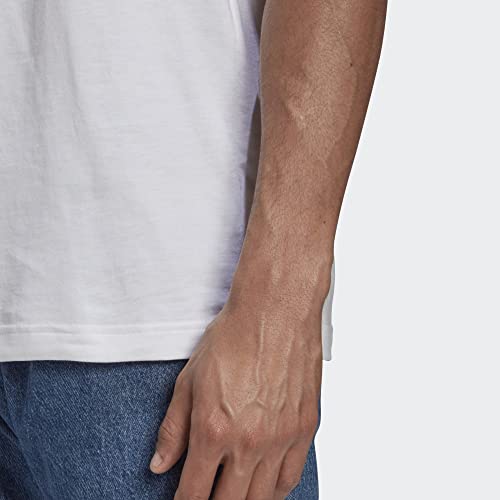 adidas Originals Men's Adicolor 3-stripes Tee, White/Black, Large