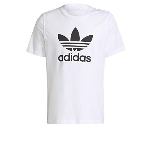 adidas Originals Men's Adicolor Classics Trefoil T-Shirt, White/Black, X-Large