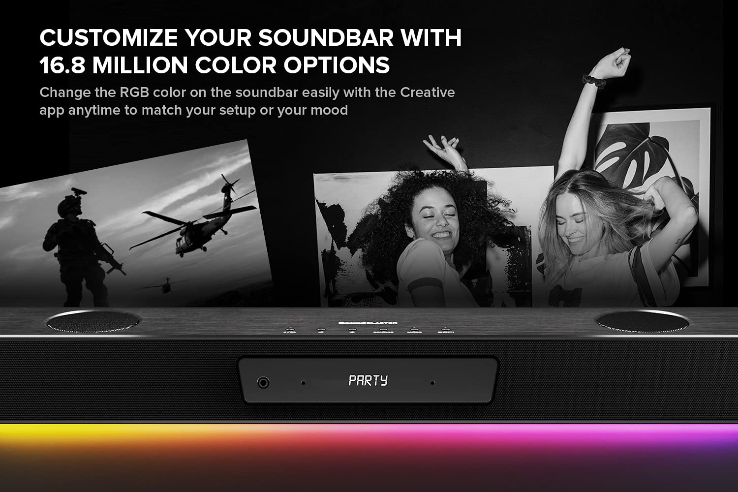 Creative Sound Blaster Katana V2 RGB True 5.1 Multi-Channel Gaming Soundbar with Subwoofer, ft. Tri-Amplified 5-Driver Design and Super X-Fi Technology, SXFI Battle Mode