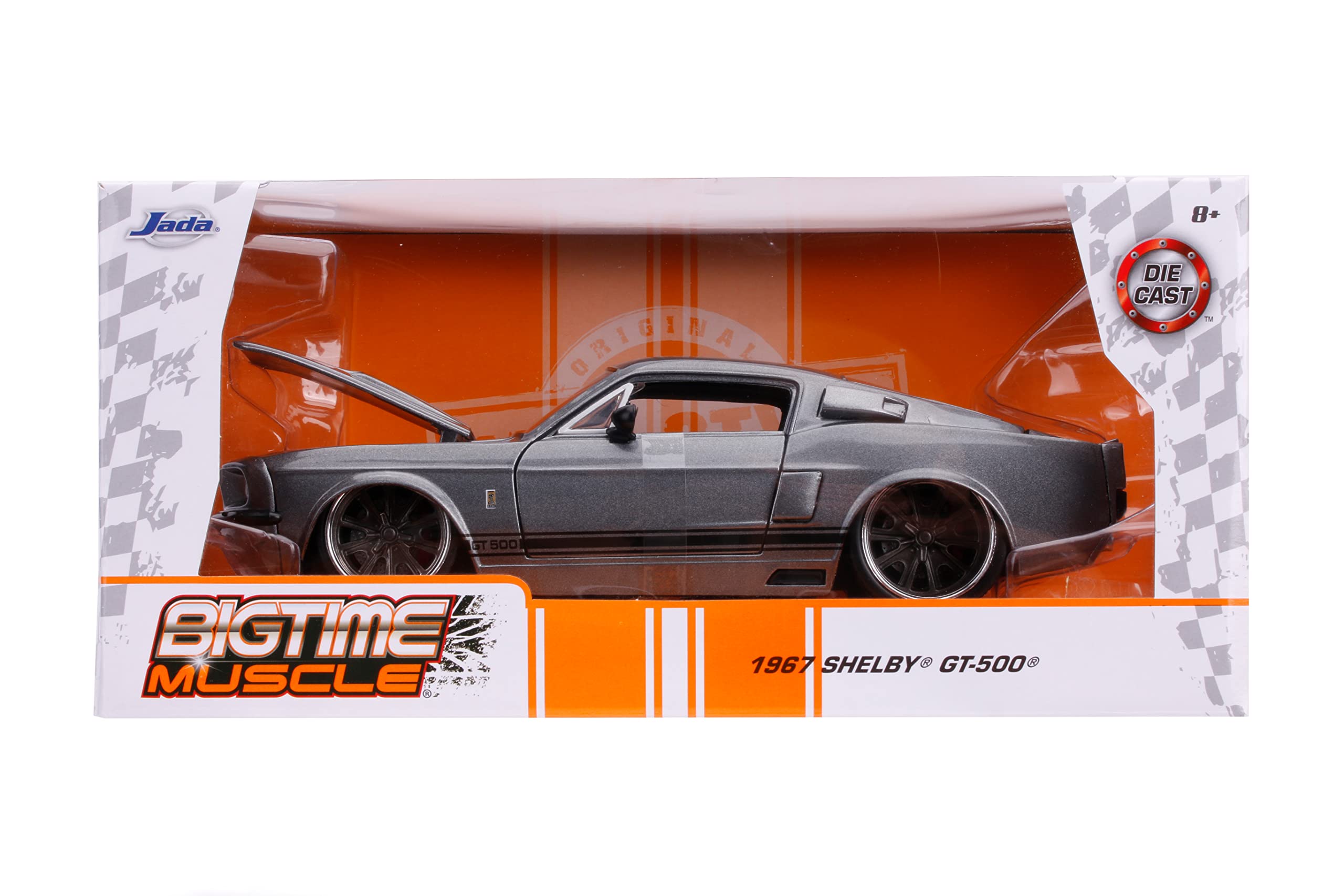 Big Time Muscle 1967 Shelby GT500 Die-cast Car, Toys for Kids and Adults