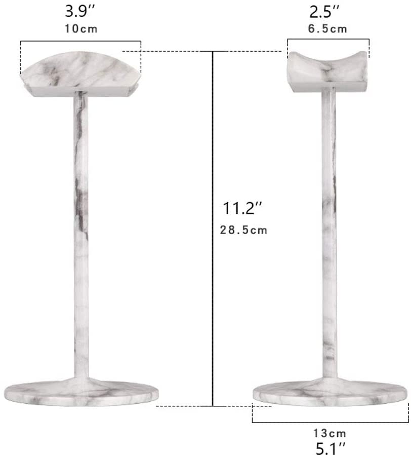 ANIIC Headset Stand Universal Headphones Stand Holder Gaming Headset Stand Earphone Display Rack Hanger Bracket for Over Ear Headsets Headphone Stand (Color : Walnut Texture)