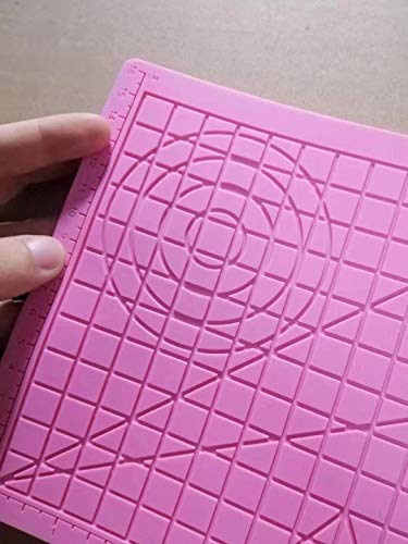 3D Printing Pen Silicone Design Mat Great 3D Pen Drawing Tools with 2 Silicone Finger Caps Stencils Book for Beginners and Children(Pink)