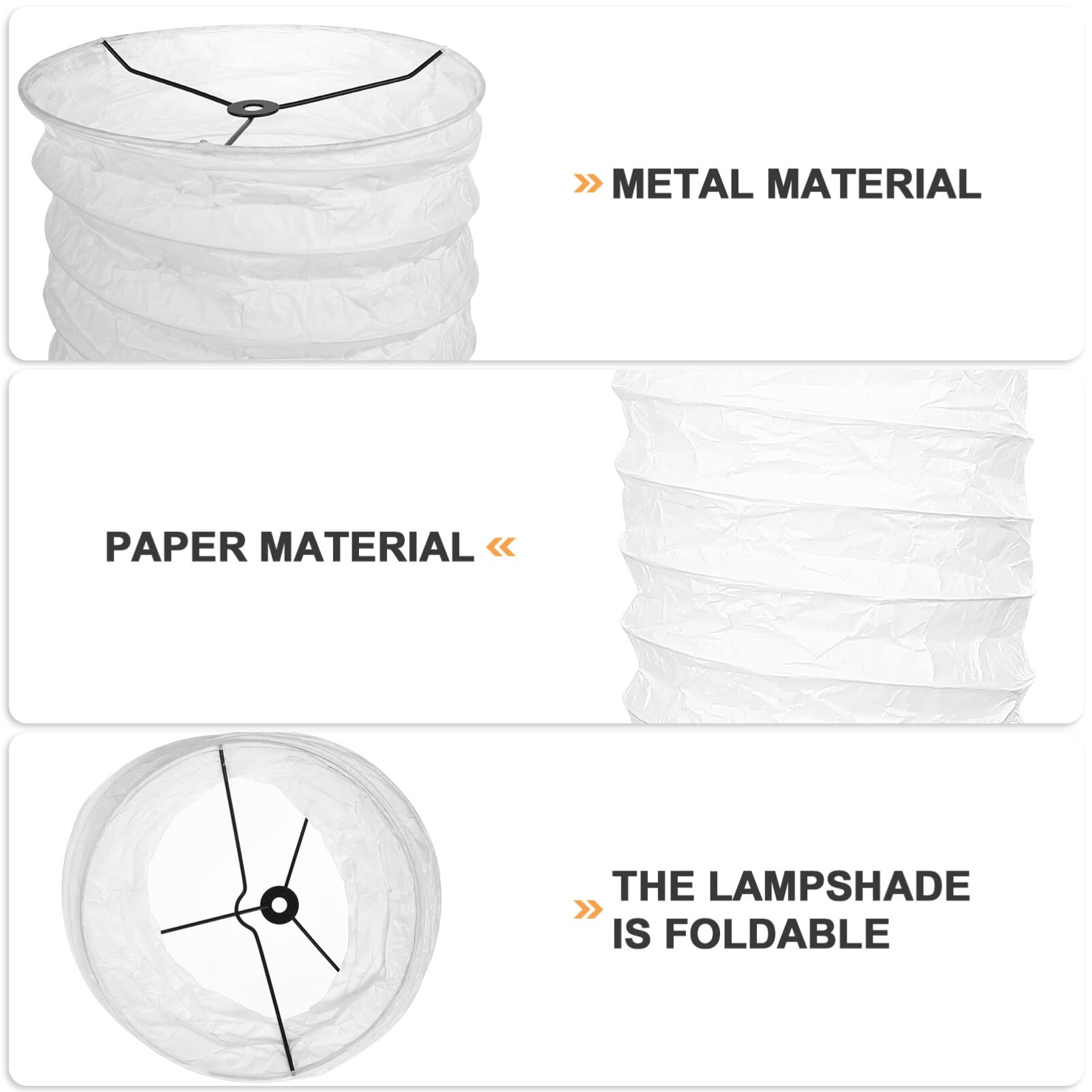 Abaodam Paper Floor Lamp Shade Foldable Paper Floor Lamp Cover Standing Lamp Cover Light Bulb Cage Guard Rice Paper Lantern for Home Bedroom Living Room