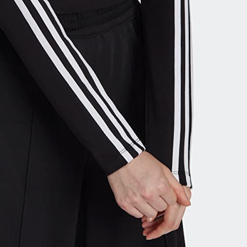 adidas Originals Women's Adicolor Classics Cropped Long Sleeve, Black, Large