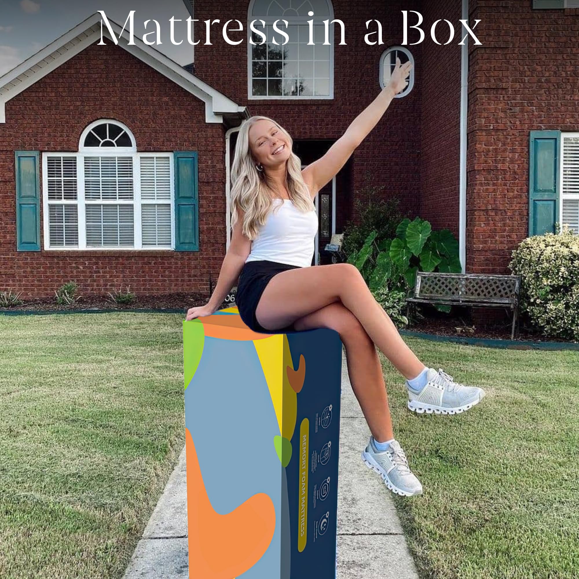 Airdown Full Mattress, 10 Inch Full Size Memory Foam Mattress for Cool Sleep, Medium Firm Supportive Mattresses for Pressure Relief, CertiPUR-US Certified, Mattress in A Box, Made in USA