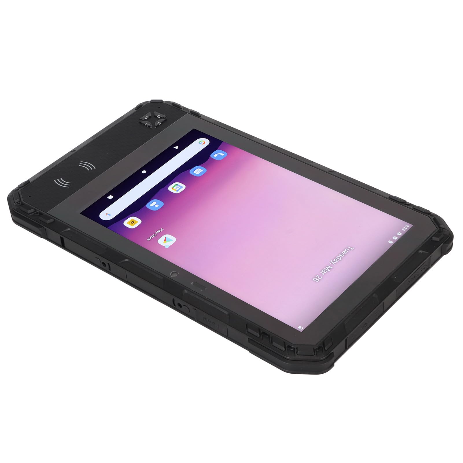 8 Inch IPS Rugged Tablet, 10000mAh Work Tablet 2.4G 5.8G WiFi Drop Resistant 4G Network 256G Expandable IP68 Waterproof for Geological Surveys (US Plug)
