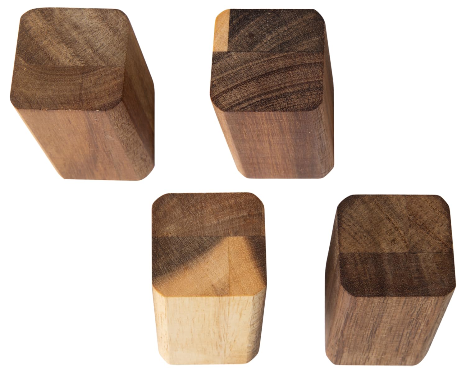 Acacia Wood Hooks, Natural Rectangular Hangers for Keys, Towels, Accessories β Functional Entryway, Bathroom Organizer β Sleek Wall Decor, Space-Saving Design β Perfect for Small Spaces, Modern Homes