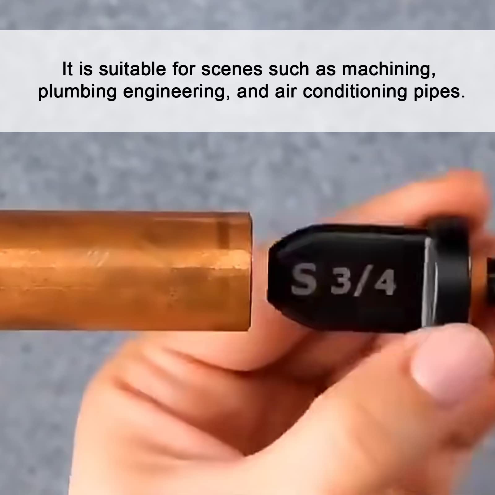 6Pcs Swaging Tool Drill Bit Set, Air Conditioner Soft Copper Tubing Flare Tool 7/8'', 3/4'', 5/8'', 1/2'', 3/8'', 1/4'' Bits