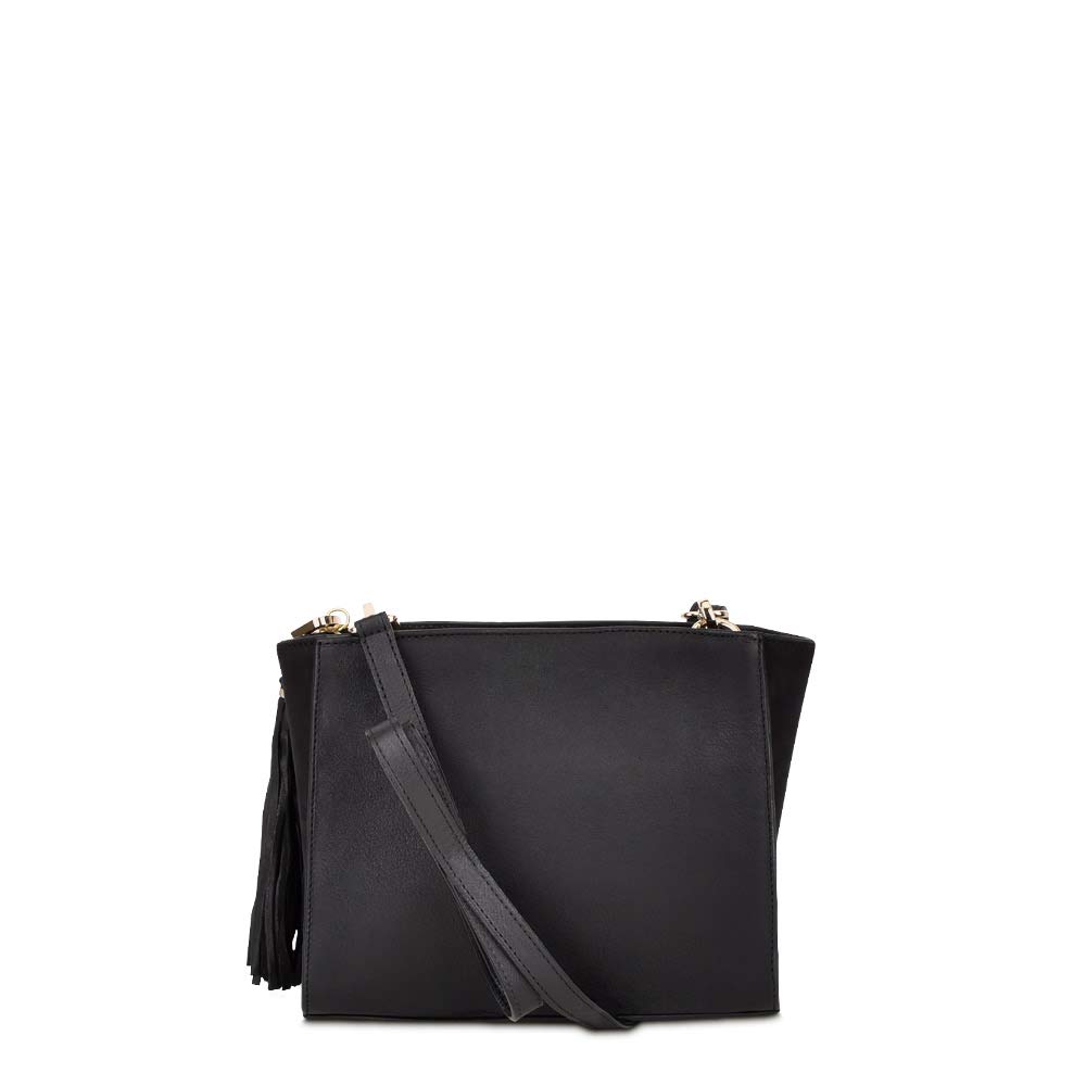 Cuadra Women's Crossbody Bag in Genuine Stingray Leather Black, BO331MA