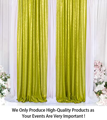 Backdrop Curtain Lime Green 2FTx7FT 2 Pack Sequin Backdrop 60x215cm Sequin Fabric Backdrop Drapes Christmas Backdrop for Photography Lime Green Wall Backdrop Shimmer Wedding Backdrop