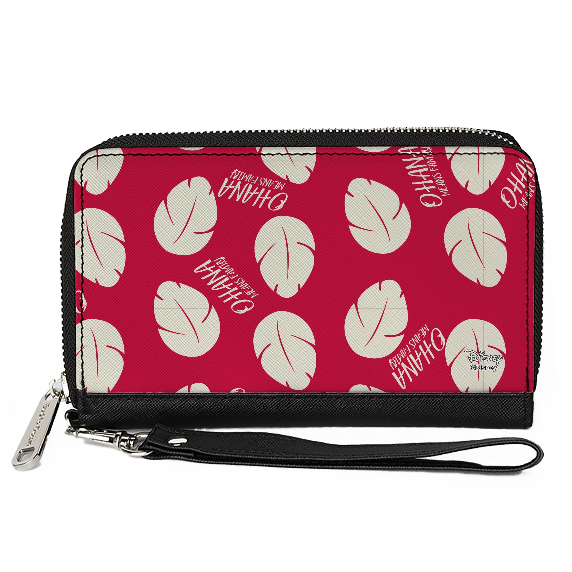 Buckle-Down Women's PU Zip Around Wallet Rectangle-Lilo & Stitch, 7.5"x4.5"