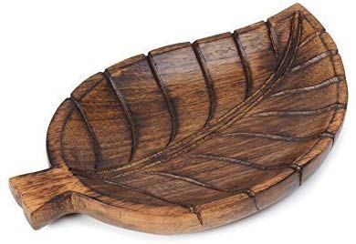 S.B.ARTS Wooden Handcraved Tray-Tray for Tea Coffee Cups-Dining Table Decor Accessories-Vanity Organizer-Home Decor- Kitchen Countertops Living Room-Ideal Gifts for Loved Ones- Brown