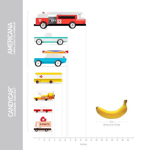 CANDYCAR® Wooden Food Truck Collection - Pretzel Van, Premium Handcrafted Beech Wood Toy Car
