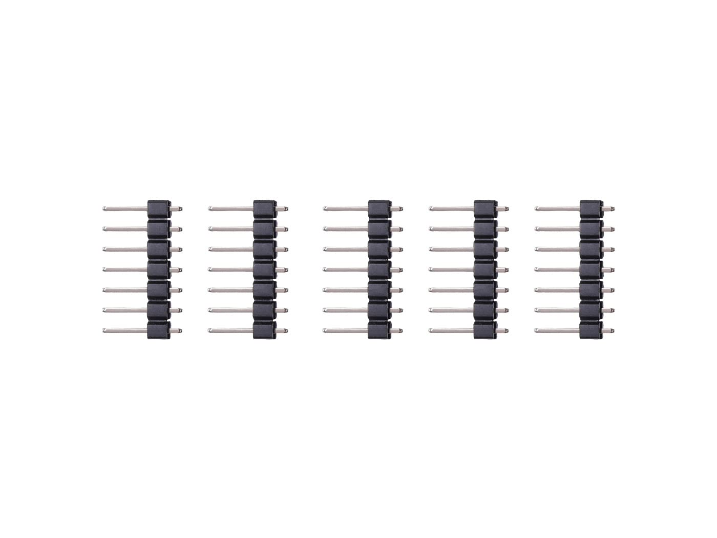 7pin Male Header for Seeed Studio XIAO Series Board (5 pcs), 2.54 mm (0.1 in) Apart.