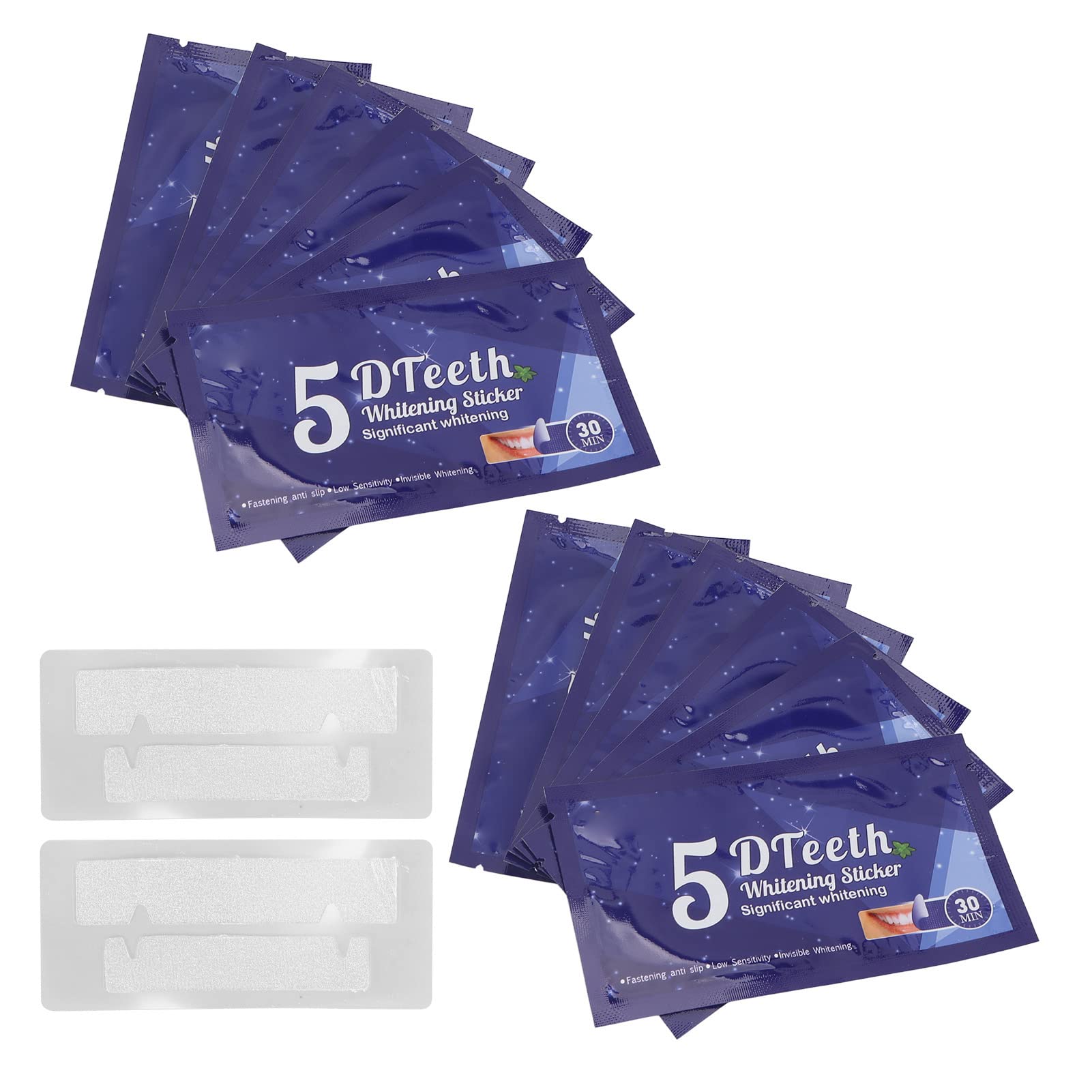 5D Teeth Whitening Strips, Sensitivity Free Whitening Strips, Dental Teeth Whitening Kit, 14 Whitener Strips, Remove Smoking, Coffee and Wine Stains, Whitening Without Any Harm