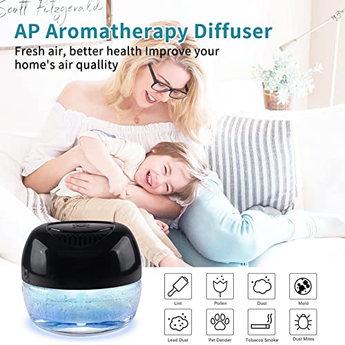 ap airpleasure 2-Pack Water-Based Purifier Air Washer, Air Revitalizer & Fresh Aire Freshener, Air Fresher with 7 LED Color Changing Mood Light for Rooms