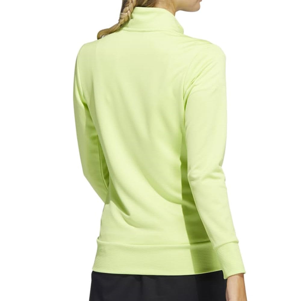 adidas Textured Full Zip Jacket Pulse Lime LG