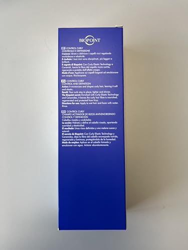 BIOPOINT Anti-Frizz and Anti-Crespo Curl and Wave Shampoo - Hydrating Formula for Defined, Elastic Curls