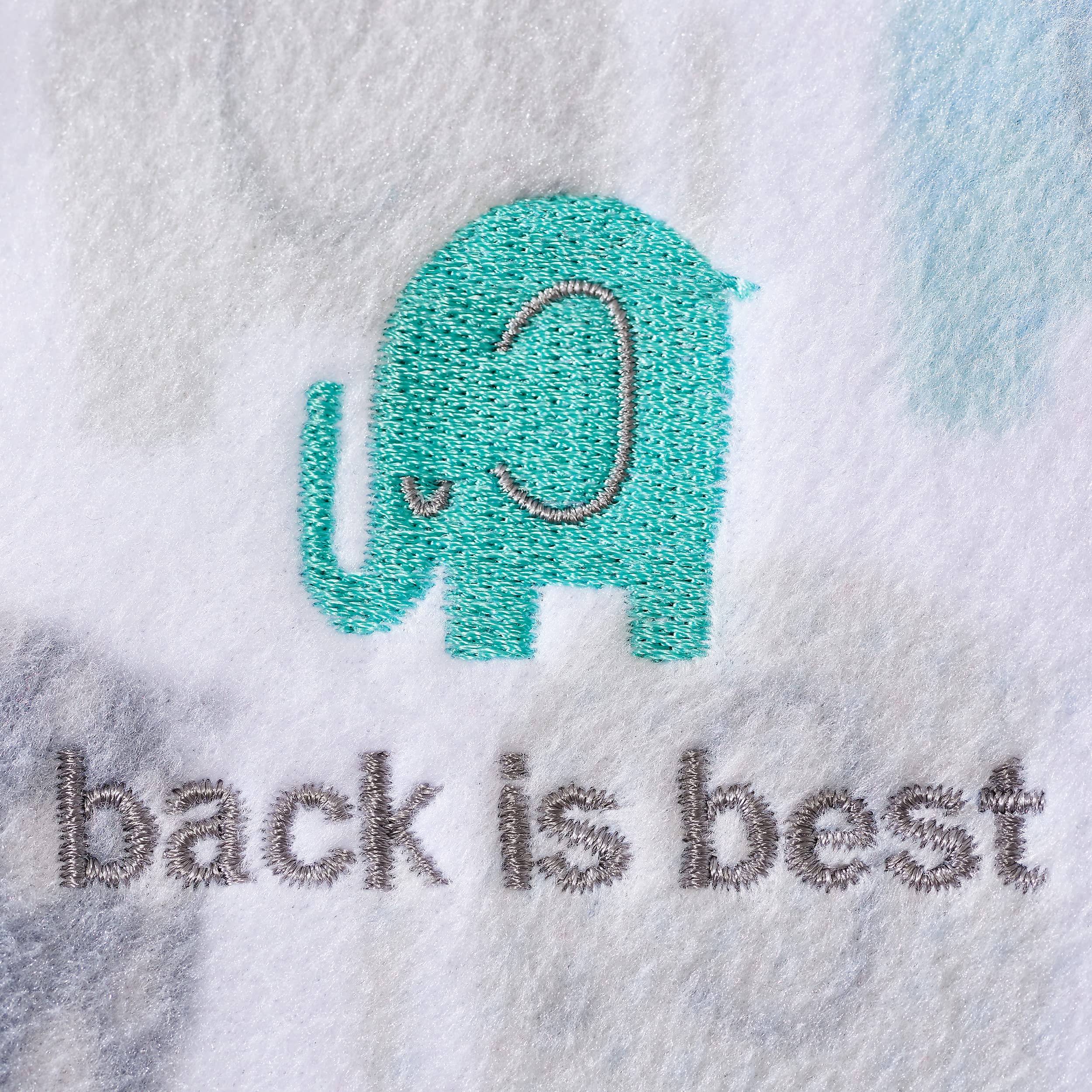 HALO SleepSack, Micro-Fleece Wearable Blanket, Swaddle Transition Sleeping Bag, TOG 1.0, Elephant Texture, Small, 0-6 Months