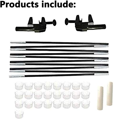 Pakoula Balloon Arch Kit Plastic Balloon Column Stands with Bases,Balloon Arch Stand Adjustable For Different Table Sizes Birthday, Wedding, Christmas, Graduation,And Welcome Home Party Decorations (black)