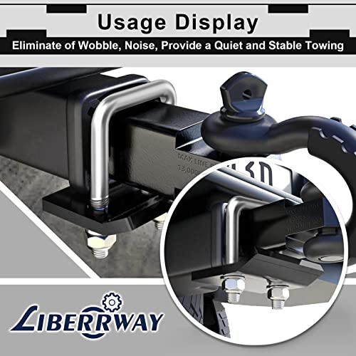 Hitch Tightener for 1.25" and 2" Hitches LIBERRWAY 304 Stainless Steel Hitch Tightener Anti-Rattle Stabilizer Rust-Free Heavy Duty Lock Down Easy Installation Quiet