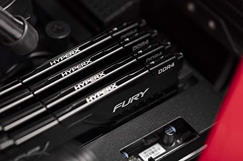 HyperX Fury 32GB 3200MHz DDR4 Ram CL16 DIMM Black Desktop Memory with low-profile heat spreader