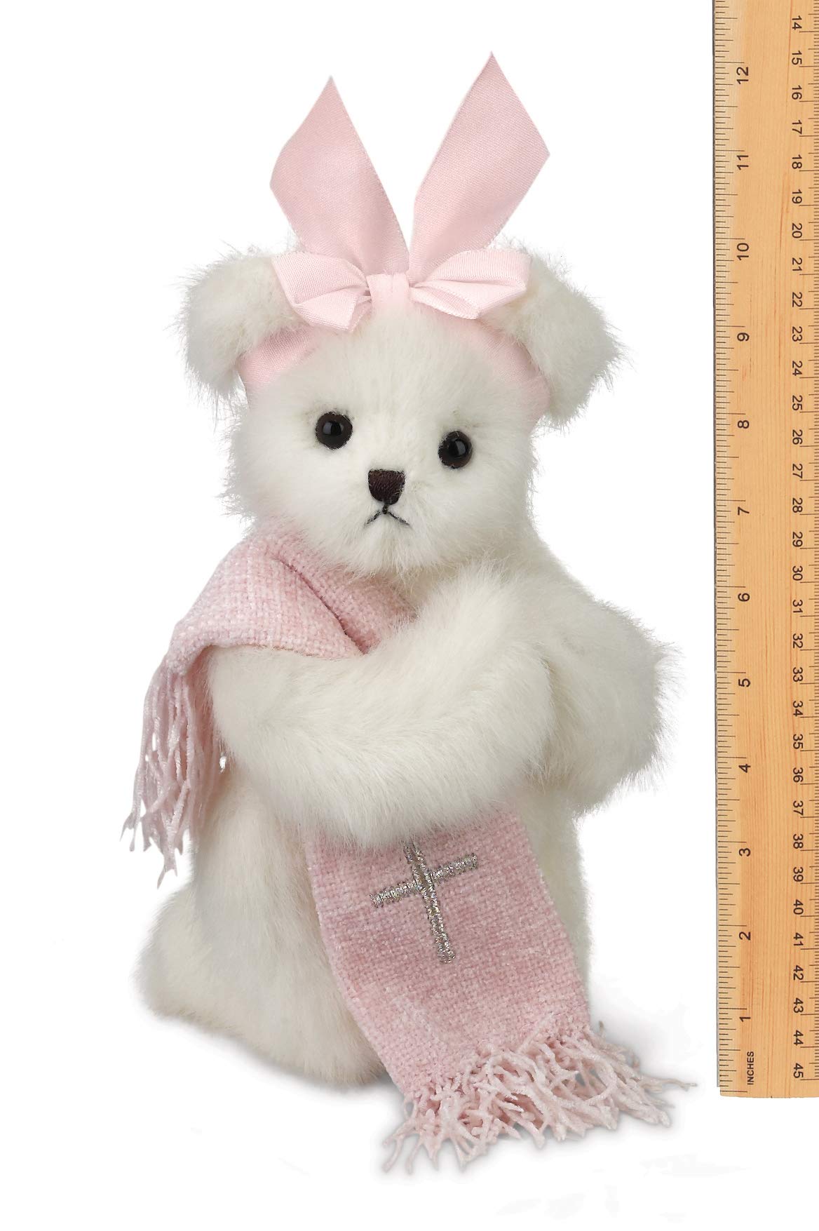 Bearington Patty Praymore Plush Stuffed Animal Baptism Teddy Bear, 10"