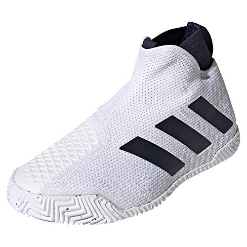 adidas Men's Stycon Tennis Shoe, White/Ink/Ink, 13