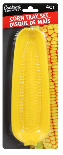 Corn on The Cob Tray Set 9.5”L x 3”W x 1.3”H 4/Set