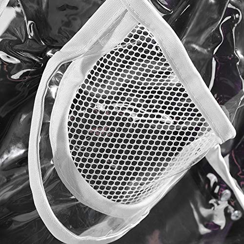 Universal rain Cover for Strollers Transparent Baby Stroller Rain Cover Waterproof Weather Toddler from Rain Wind Snow Dust(Eva Half Open Window)