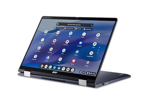 acer Chromebook Spin 714 CP714-1WN-53M9 Laptop Intel Evo Intel Core i5-1235U 14" 1920x1200 IPS Touch Display 8GB LPDDR4X 256GB SSD Wi-Fi 6E FHD MIPI Webcam Backlit Keyboard Chrome OS