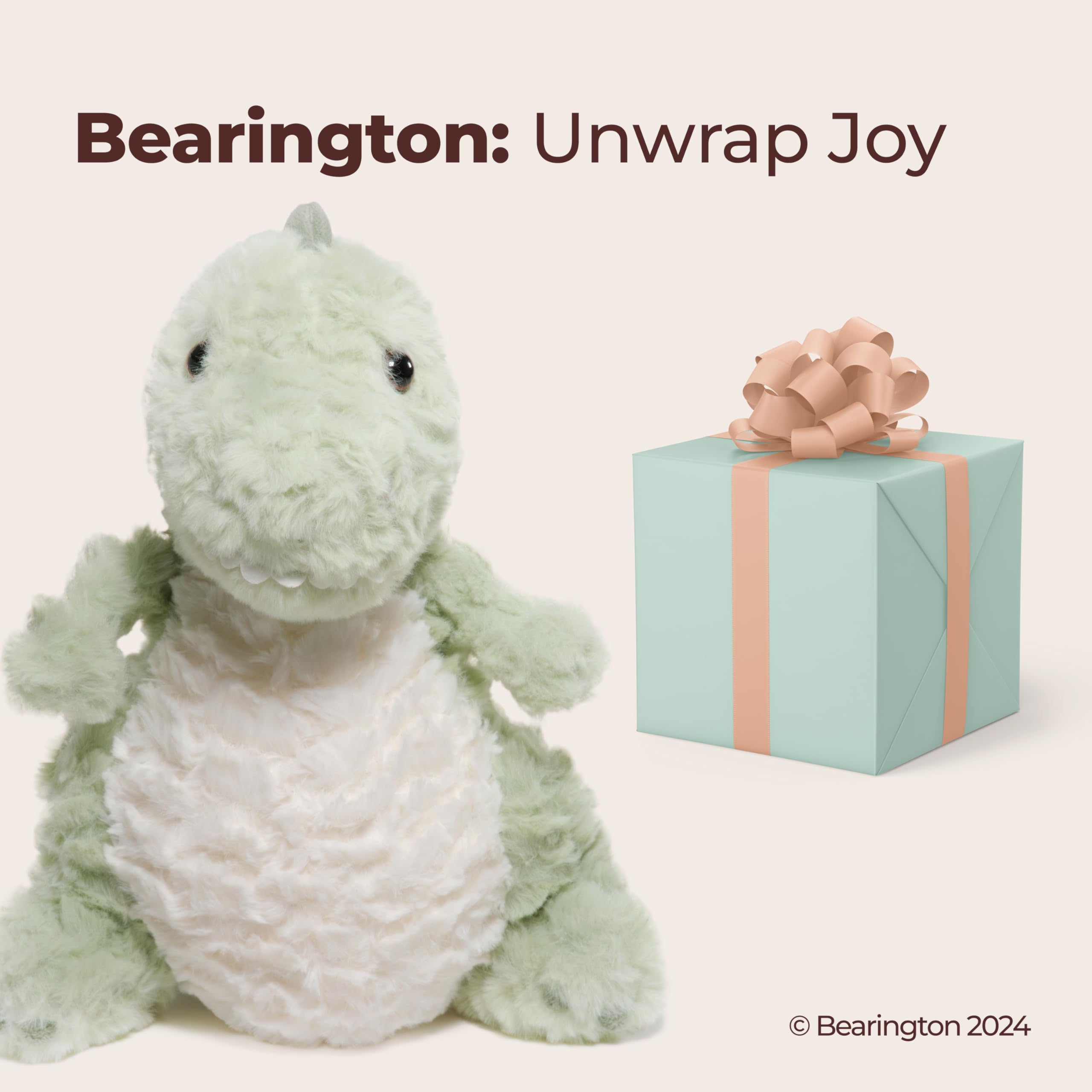 Bearington Rex The T-Rex Dino Plush, 12 Inch Dinosaur Stuffed Animal