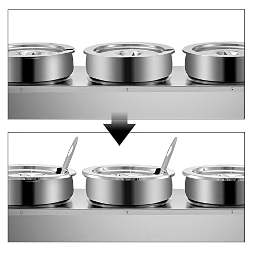 Commercial Soup Warmer 29.6 Qt Capacity, Electric Food Warmer Stainless Steel with Tap