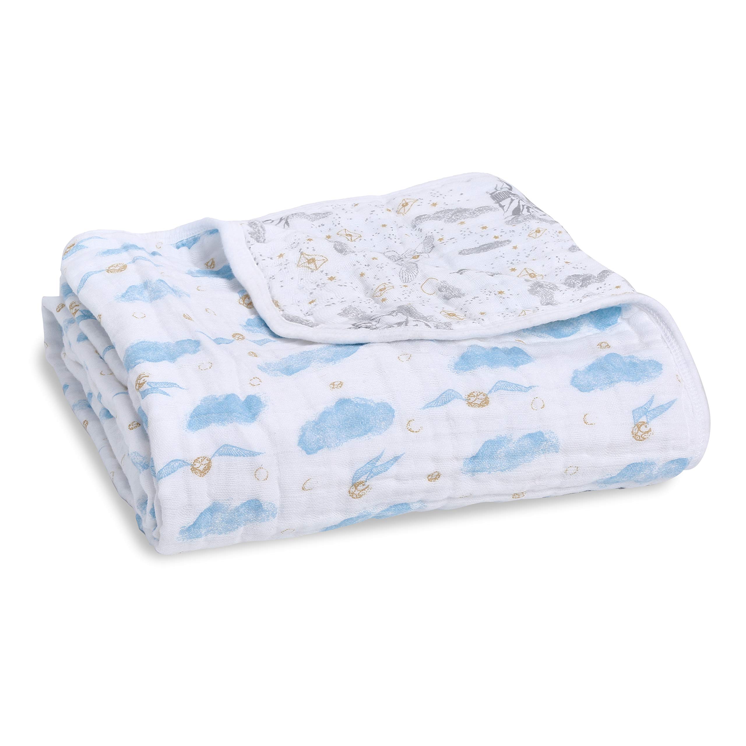 aden + anais Dream Blanket, Boutique Muslin Baby Blankets for Girls & Boys, Ideal Newborn Nursery & Crib Blanket, Unisex Toddler & Infant Bedding, Shower & Registry Gift, Harry Potter