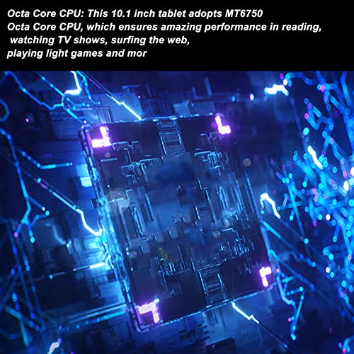 Airshi Office Tablet 5G WiFi Octa Core CPU 8GB RAM 128GB ROM 5800mAh 4G LTE HD Tablet Dual Camera 10.1 Inch for School (US Plug)