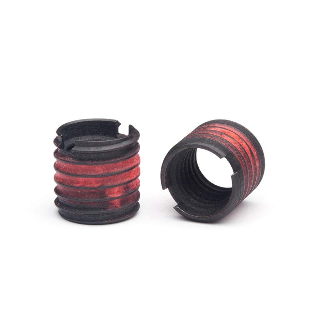 E-Z Lok Externally Threaded Insert, C12L14 Carbon Steel, Meets AISI 12L14, 3/8"-16 Internal Threads, 1/2"-13 External Threads, 0.500" Length, Made in US (Pack of 10)