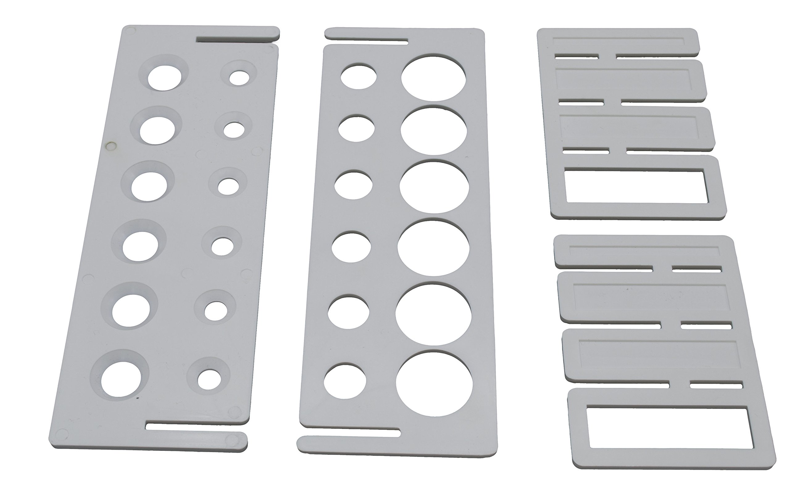 EISCO 12 Hole Test Tube Stand - Holds (6) 30 mm Diameter and (6) 15 mm Diamater Tubes, Stand is Made of Polythene