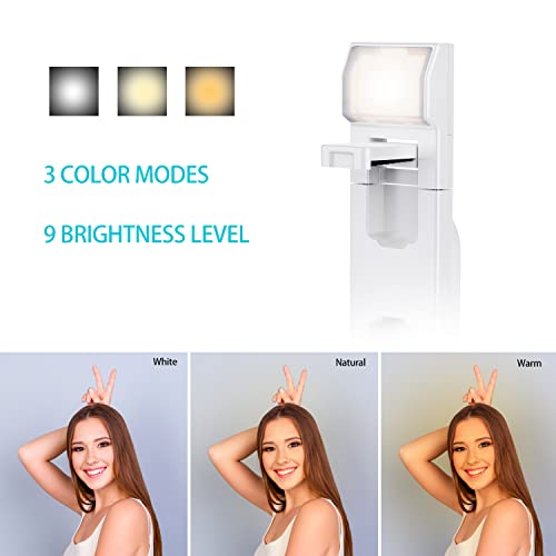 Ambertronix 40β Selfie Stick Tripod Quadrapod, Onboard Light, Wireless Bluetooth Remote, Extendable, Stainless Steel, 3 Light Modes, 9 Brightness Levels, Compatible with All iPhone & Android Devices