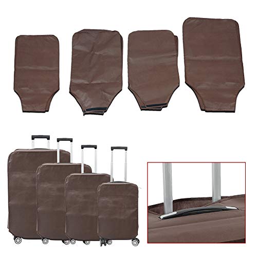 Apelila 4 Piece Hardshell Luggage Sets,Travel Suitcase,Carry On Luggage with Spinner Wheels Free Cover&Hanger Inside (Rose Gold)