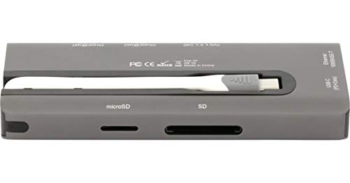 LMP - 4K USB-C Travel Docking Station with 9 Ports - Space Gray