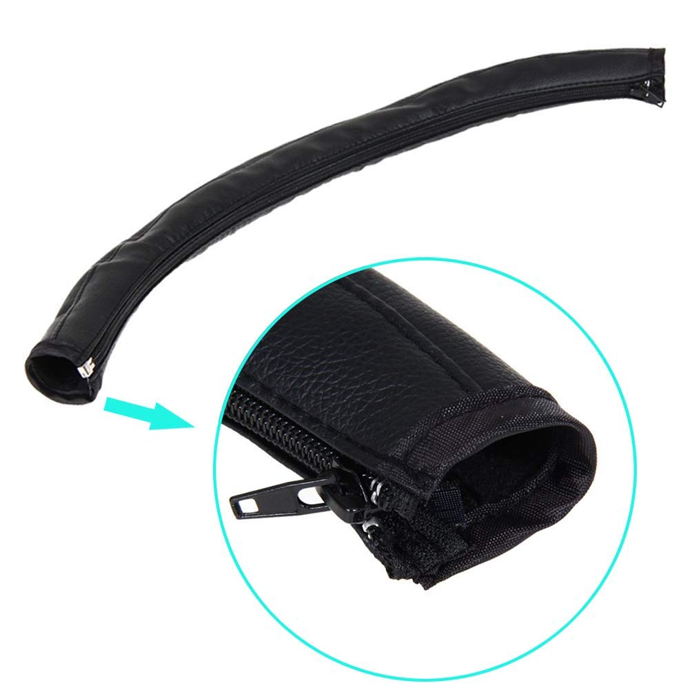 Handle Sleeve Cover for Babyzen YOYO2 / YOYO+ Strollers, Artificial Leather Black