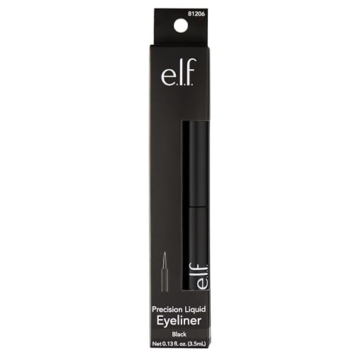 e.l.f. Cosmetics Cosmetics Cosmetics Precision Liquid Eyeliner, Long-lasting Formula intensifies & Defines eyes, Black