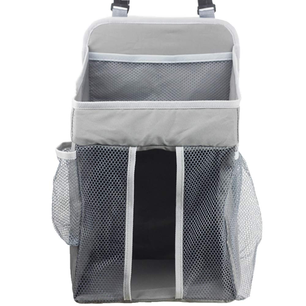 Hanging Baby Diaper Caddy Organizer For Crib Changing Table Or Wall Nursery Organizer Infant Newborn Baby Playard Diaper Organizer Storage Baby Essentials Grey
