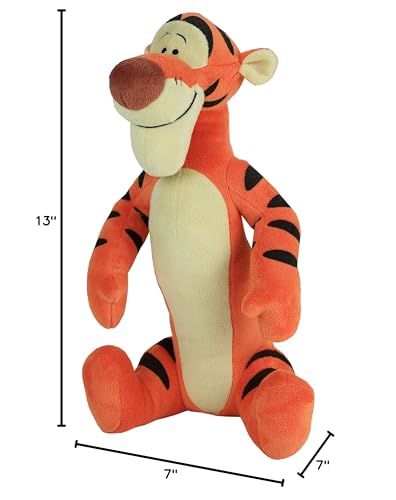 Disney Classics Friends Large 13.5-Inch Plush Tigger from Winnie the Pooh, Stuffed Animal, Tiger, Kids Toys for Ages 2 Up by Just Play