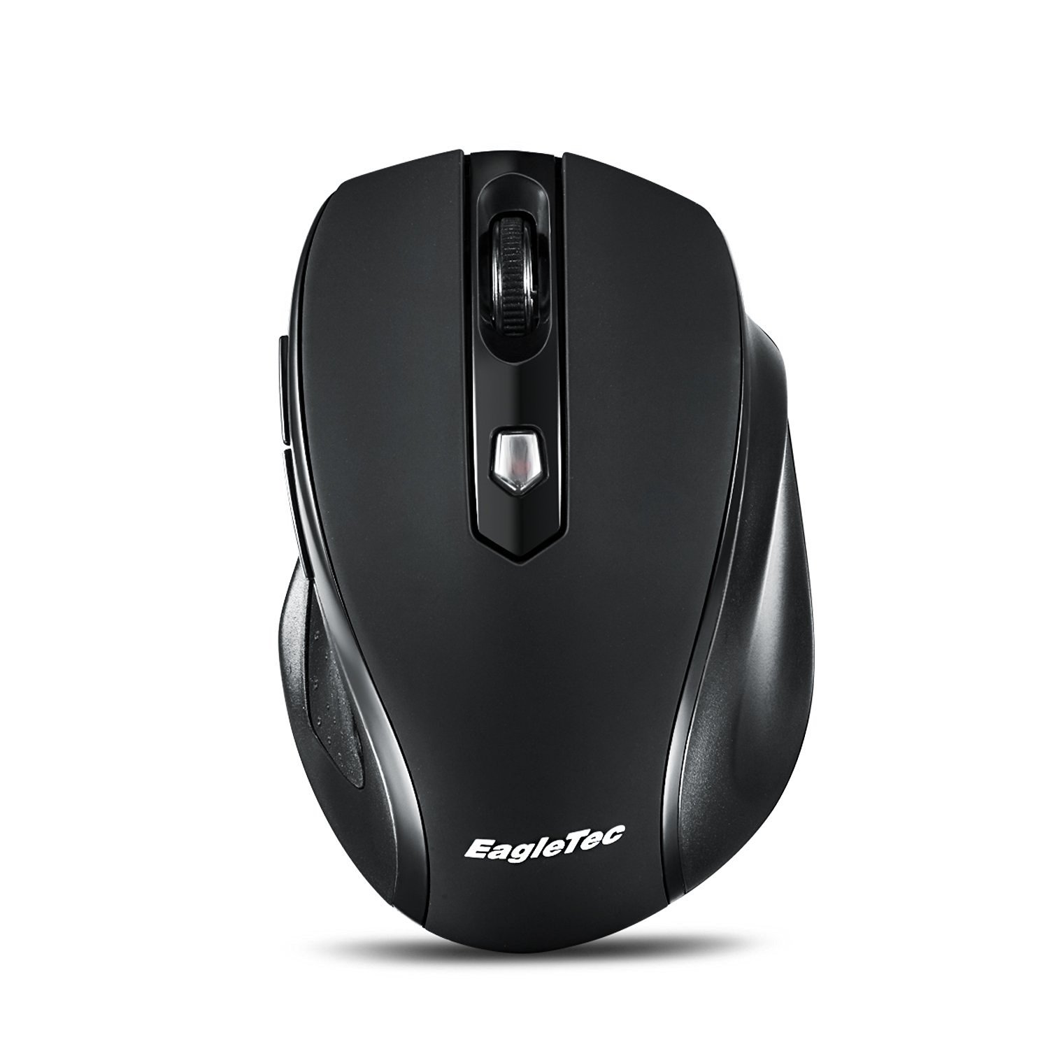 Eagletec K104 Wireless Keyboard and Mouse Combo Slim, Flat & Quiet, Ergonomic Full Size 104 Keys Keyboard & Portable Wireless Mouse for Windows PC (Black Wireless Keyboard & Mouse Set)