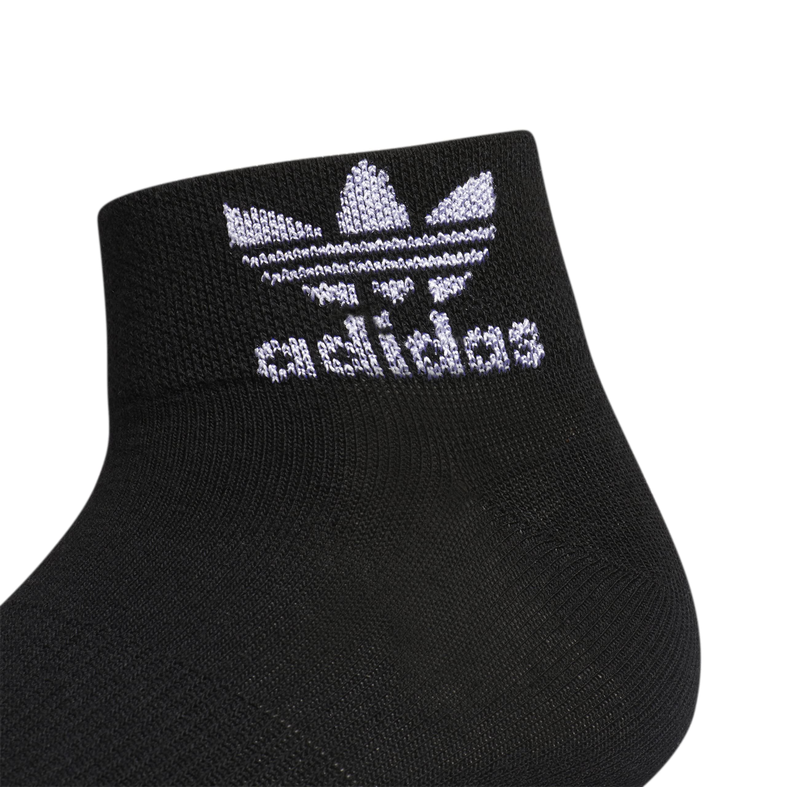 adidas Originals Women's Originals Trefoil Shine 3-Pack Low Cut, Black/White, Medium