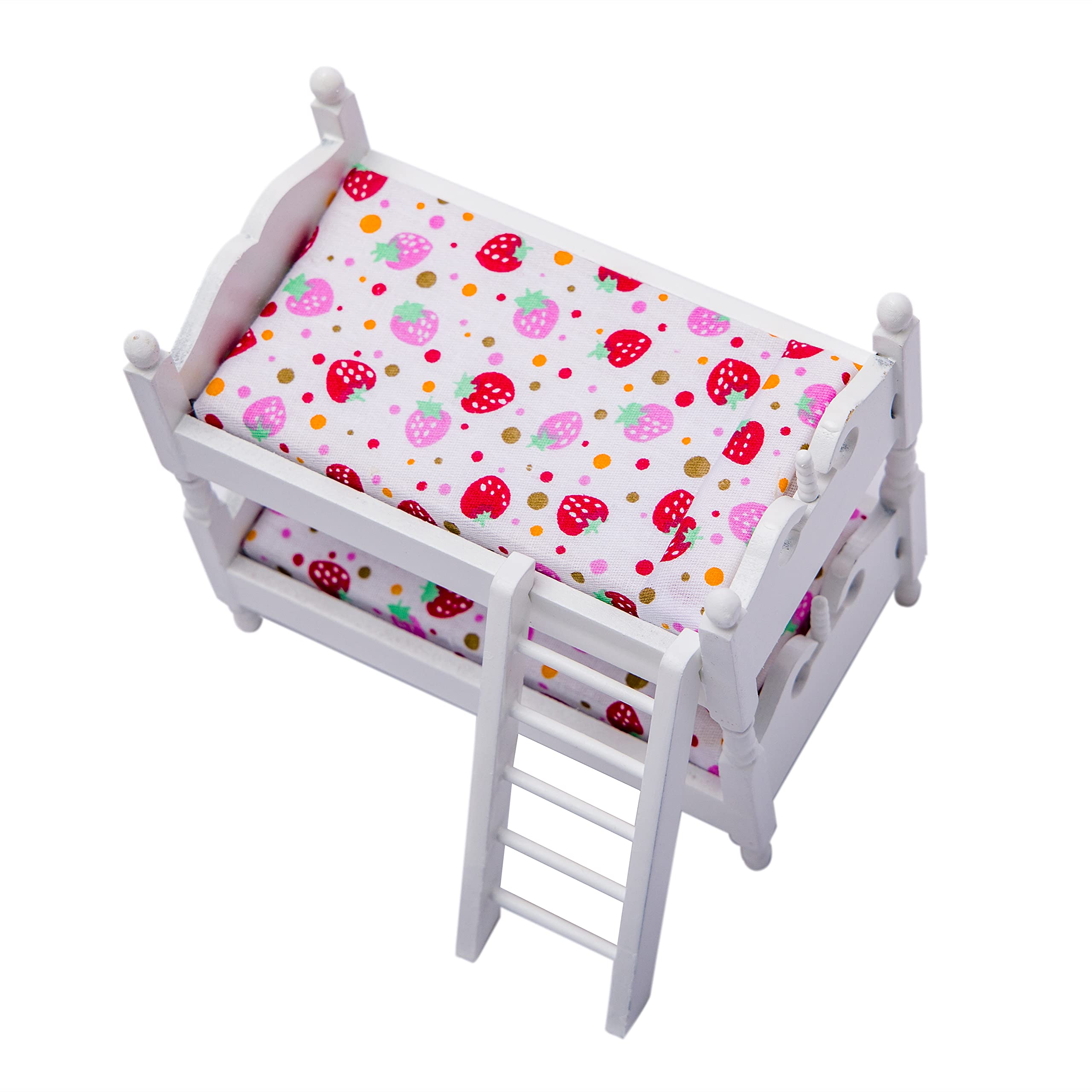 Birostiana Miniature Dollhouse Accessories Miniatures Stuff Realistic Mini Furniture Bunk Bed DIY Decor Ornament for Miniature Dollhouse Kitchen Party Kit