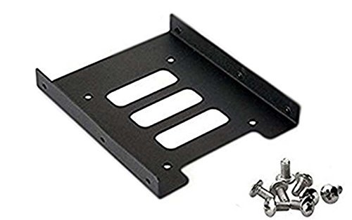 iMBAPrice 2.5" to 3.5" Bay SSD/HDD Notebook Hard Disk Drive Mounting Bracket Adapter Tray Kit - Black
