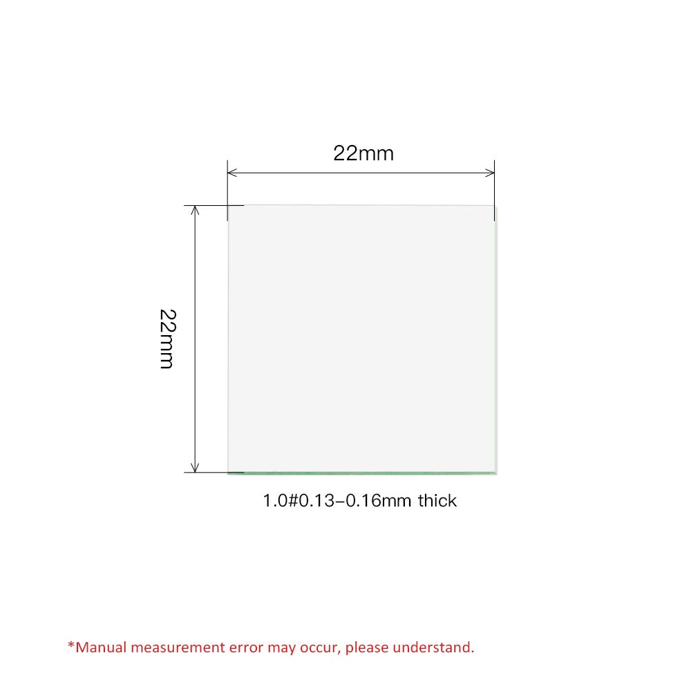 Labvida Pre-Cleaned Microscope Slide and Cover Slips Set, 144pcs of Dim.75x25x1mm Plain Slides, Super Grade Glass, 90°Corners, 1.2oz.(200pcs) of 22x22mm Cover Slips, 1# Thickness 0.13-0.16mm, LVQ090